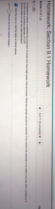 Solved Homework Section 9 1 Homework Score 0 Of 1 Pt