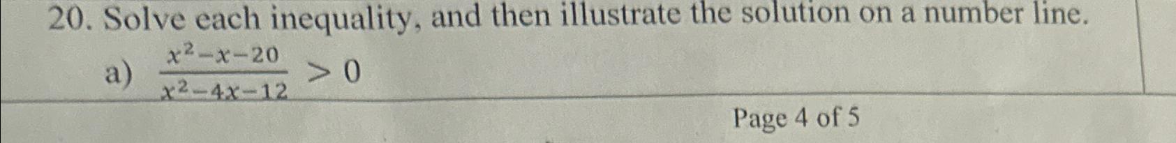 Solved Solve each inequality, and then illustrate the | Chegg.com