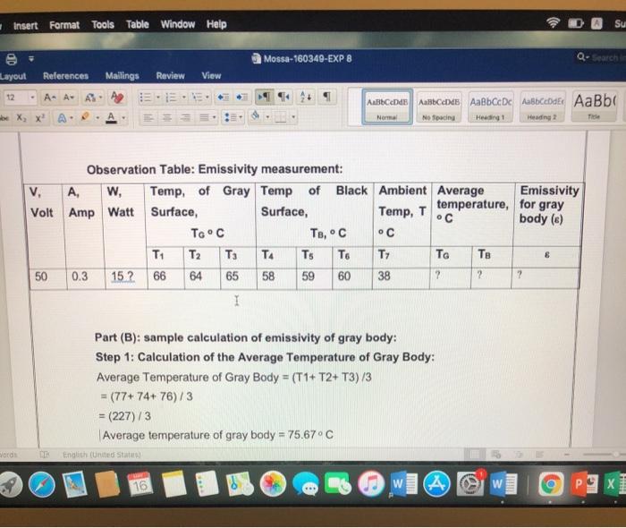 Solved Insert Format Tools Table Window Help Su | Chegg.com