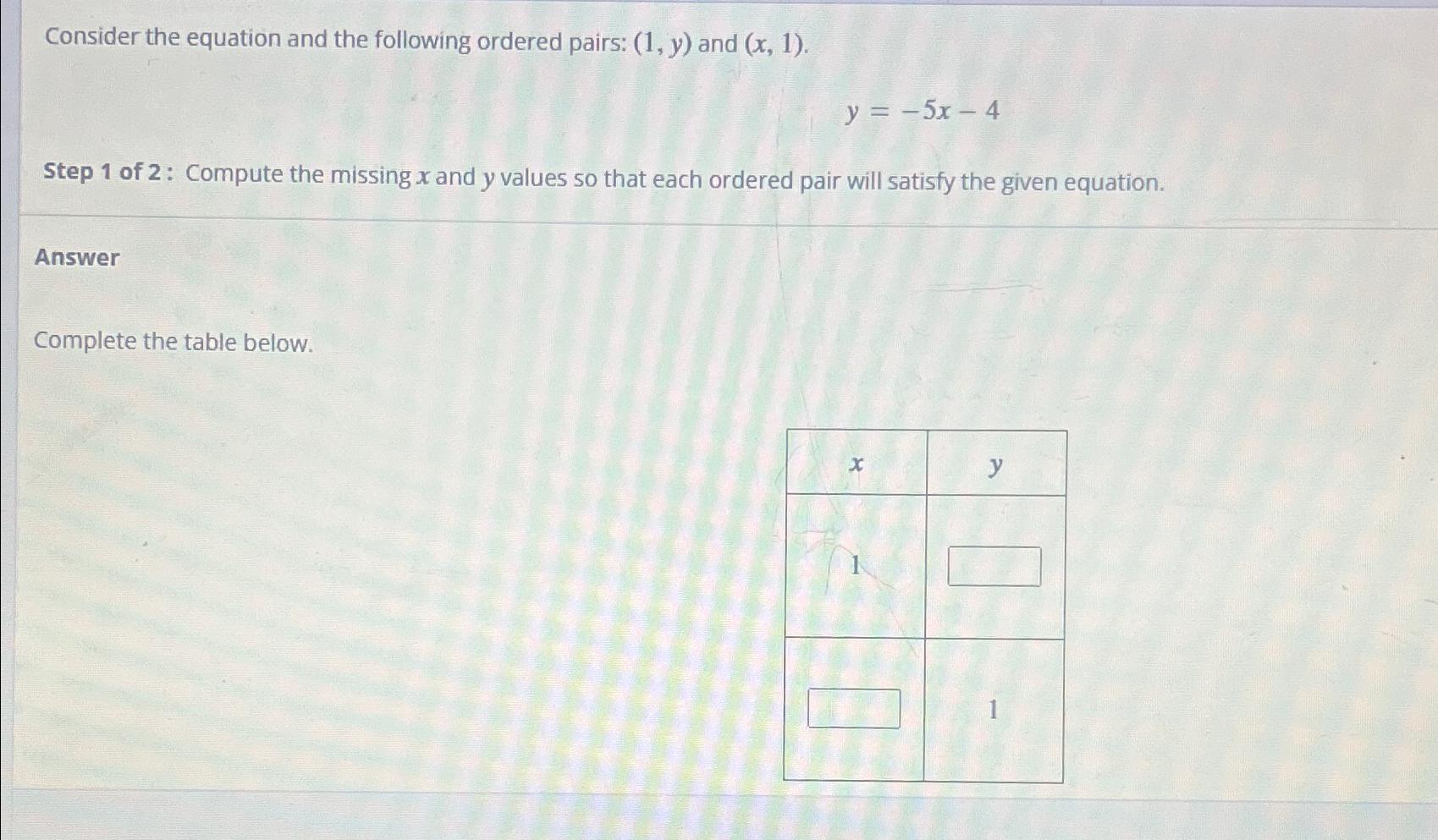 Solved Consider the equation and the following ordered | Chegg.com