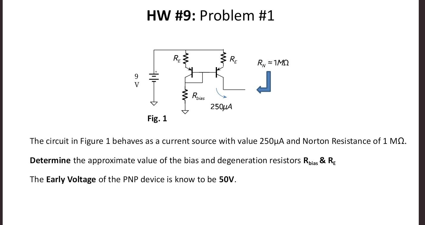 Solved HW \#9: Problem \#1 The circuit in Figure 1 behaves | Chegg.com