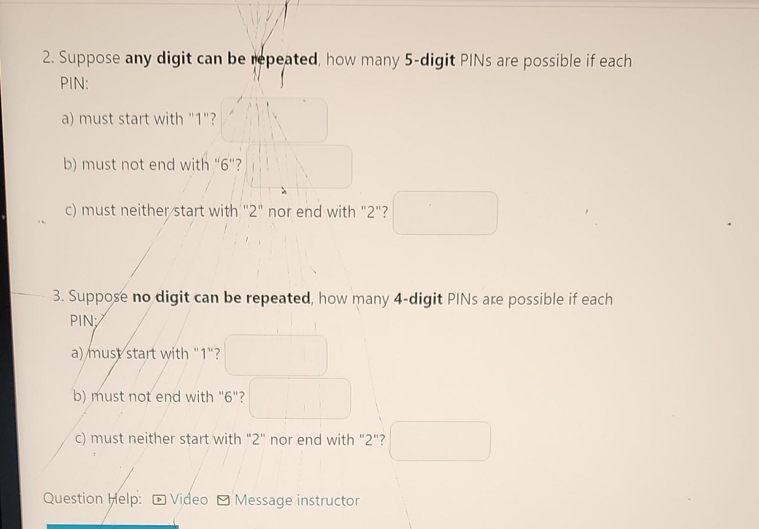 Solved four or five-digit PIN is to be selected from the ten | Chegg.com