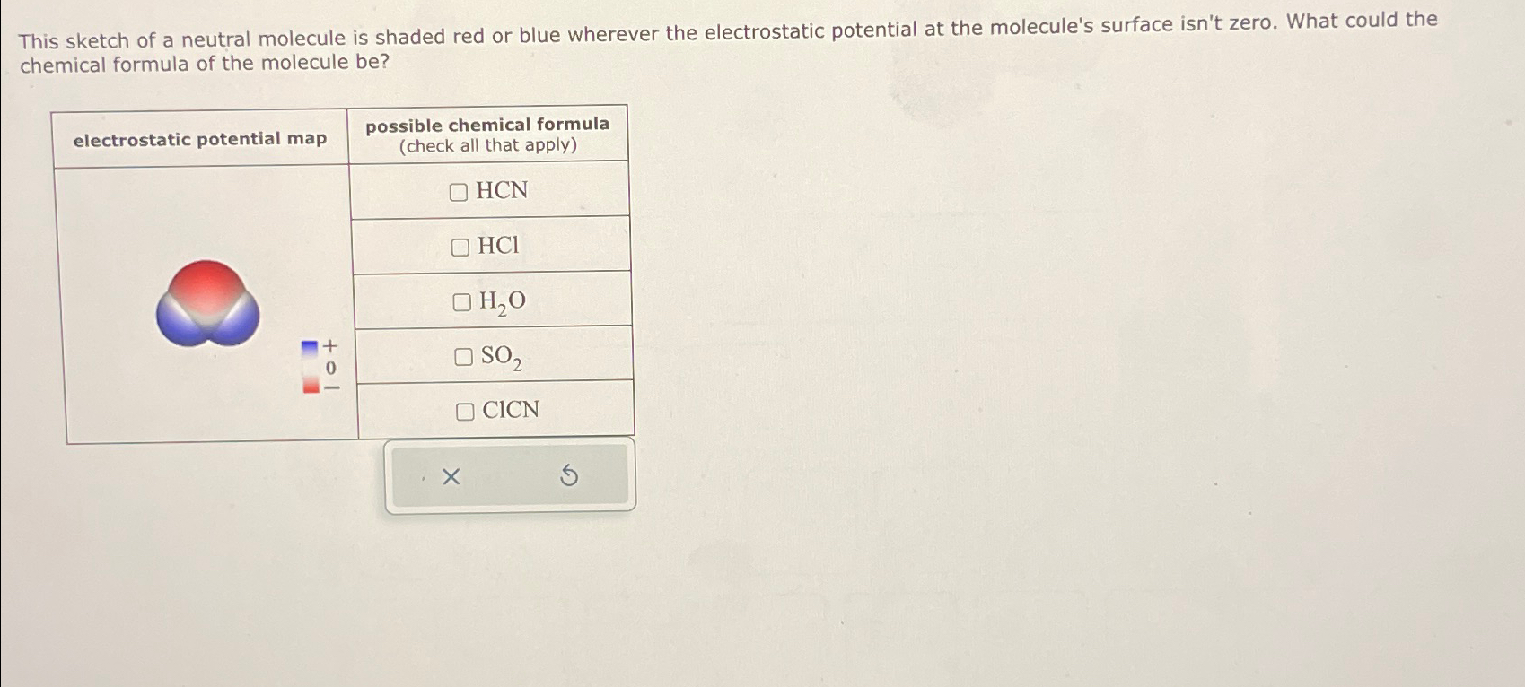 Solved This sketch of a neutral molecule is shaded red or | Chegg.com