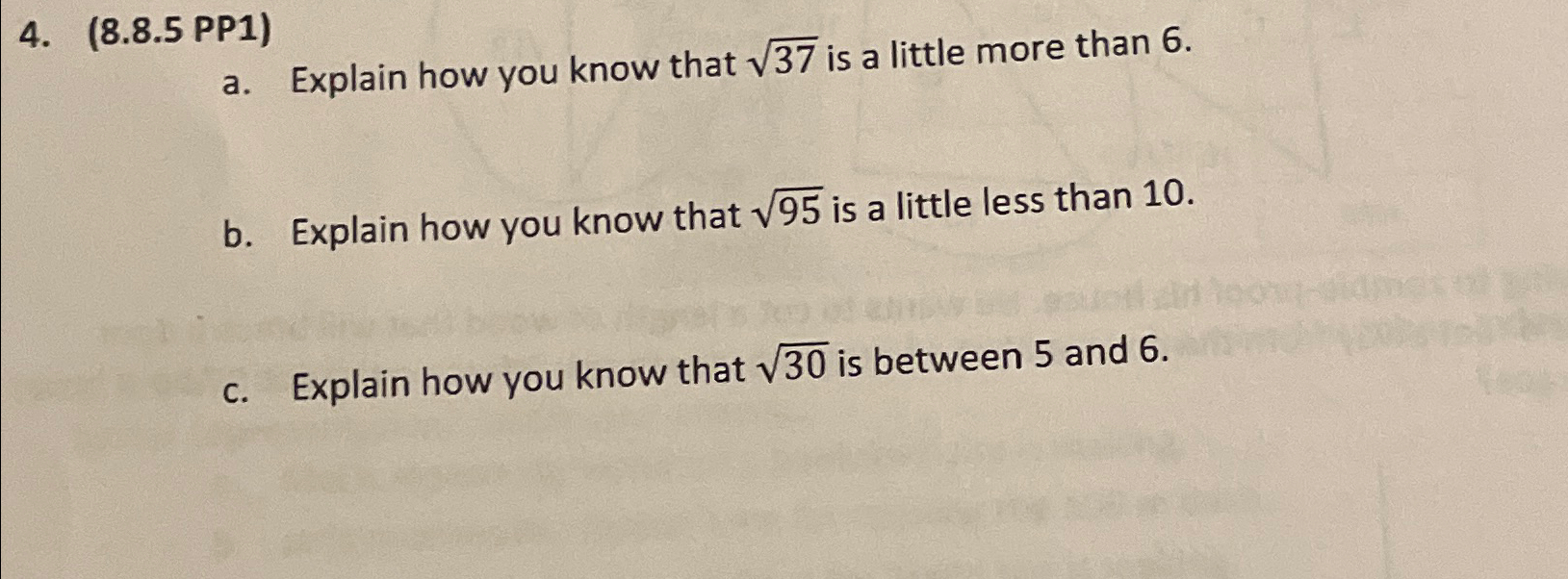 (8.8.5 ﻿PP1)a. ﻿Explain how you know that 372 ﻿is a | Chegg.com