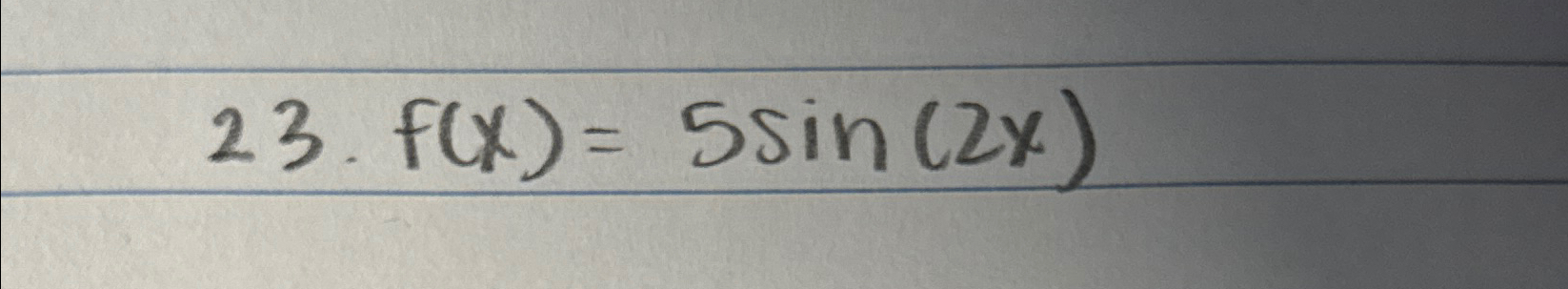 Solved f(x)=5sin(2x) ﻿find the derivative | Chegg.com