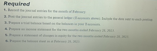 Solved RequiredRecord the journal entries for the month of | Chegg.com