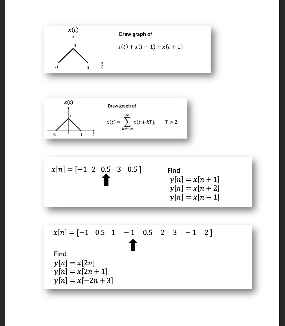 Solved Draw graph ofx(t)+x(t-1)+x(t+1)Draw graph | Chegg.com Solved Draw graph ofx(t)+x(t-1)+x(t+1)Draw graph | Chegg.com