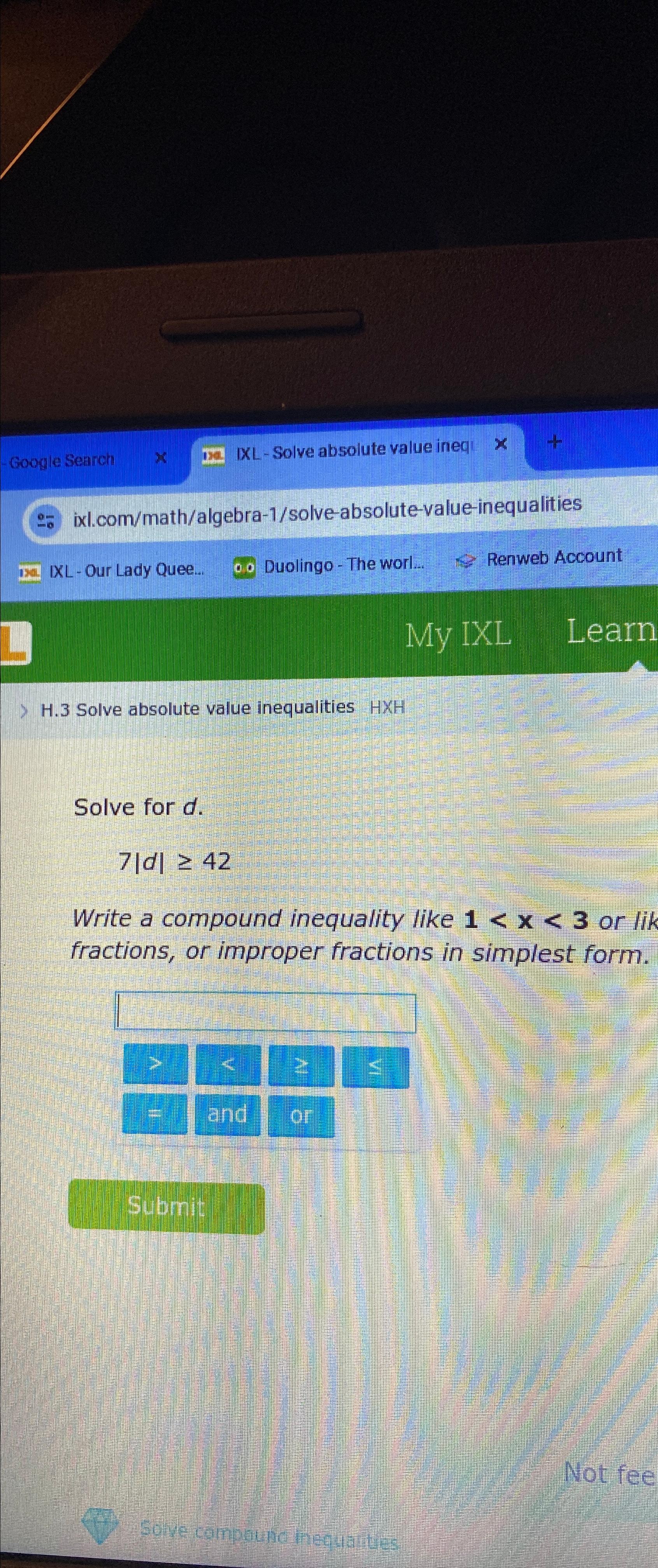 Solved Google SearchIXL-Solve absolute value | Chegg.com