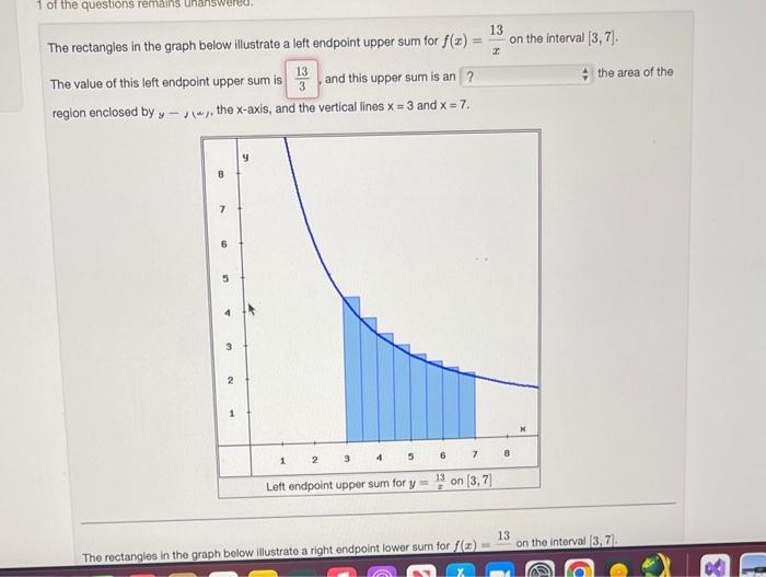 Solved The rectangles in the graph below illustrate a left | Chegg.com
