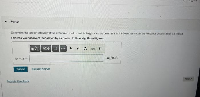 Solved The rigid beam is supported at its ends by two A- 36 | Chegg.com