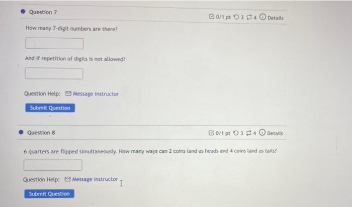 Solved How many 7 -digit numbers are there? And if | Chegg.com
