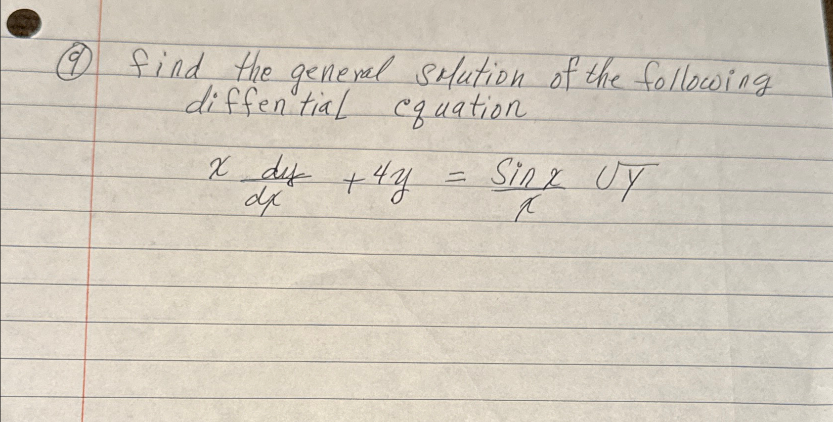 Solved (9) ﻿find the general solution of the following | Chegg.com