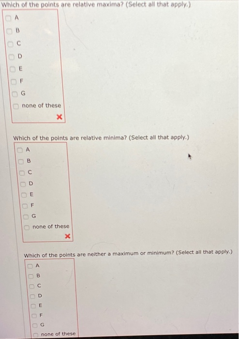 Solved Decide whether each labeled point is an absolute | Chegg.com