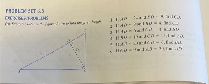 Solved EXERCISES/PROBLEMS For Exercises 1-6 use the figure | Chegg.com