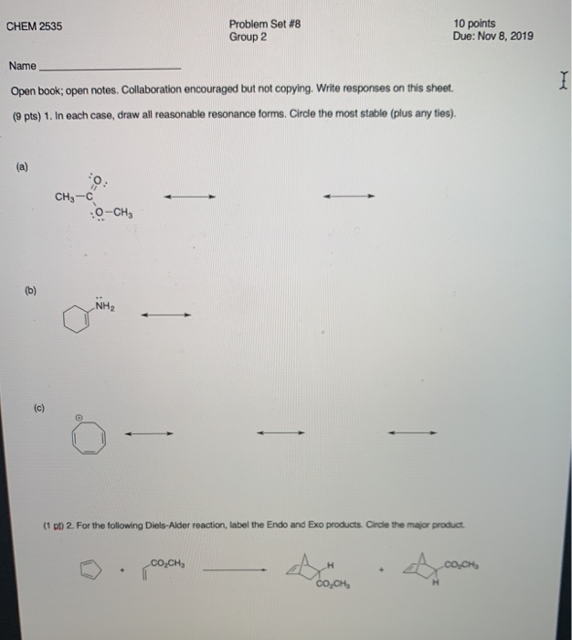 Solved CHEM 2535 Problem Set #8 Group 2 10 points Due: Nov | Chegg.com Solved CHEM 2535 Problem Set #8 Group 2 10 points Due: Nov | Chegg.com