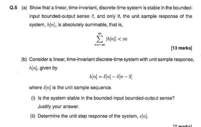 Solved (a) Show that a linear, time-invariant, discrete-time | Chegg.com