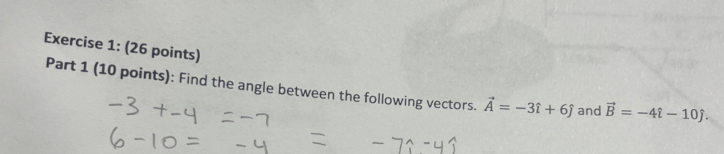 Solved Exercise 1: (26 ﻿points)Part 1 (10 ﻿points): Find the | Chegg.com
