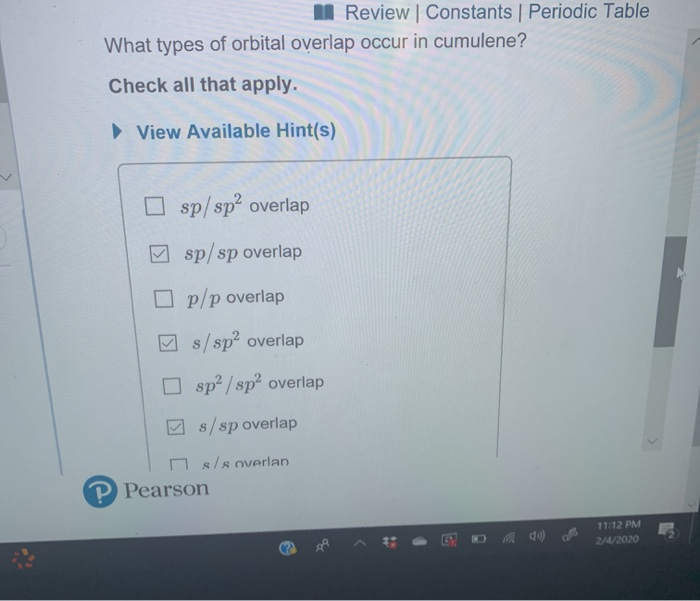 Solved Review Constants Periodic Table What Types Of Or
