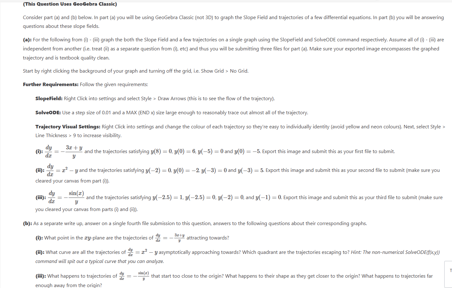 Solved (This Question Uses GeoGebra Classic)Consider part | Chegg.com