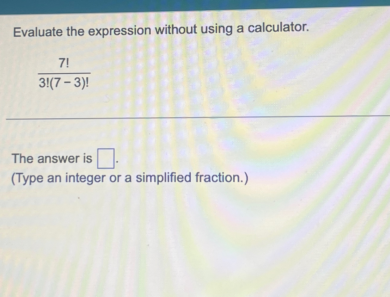 Solved Evaluate the expression without using a | Chegg.com