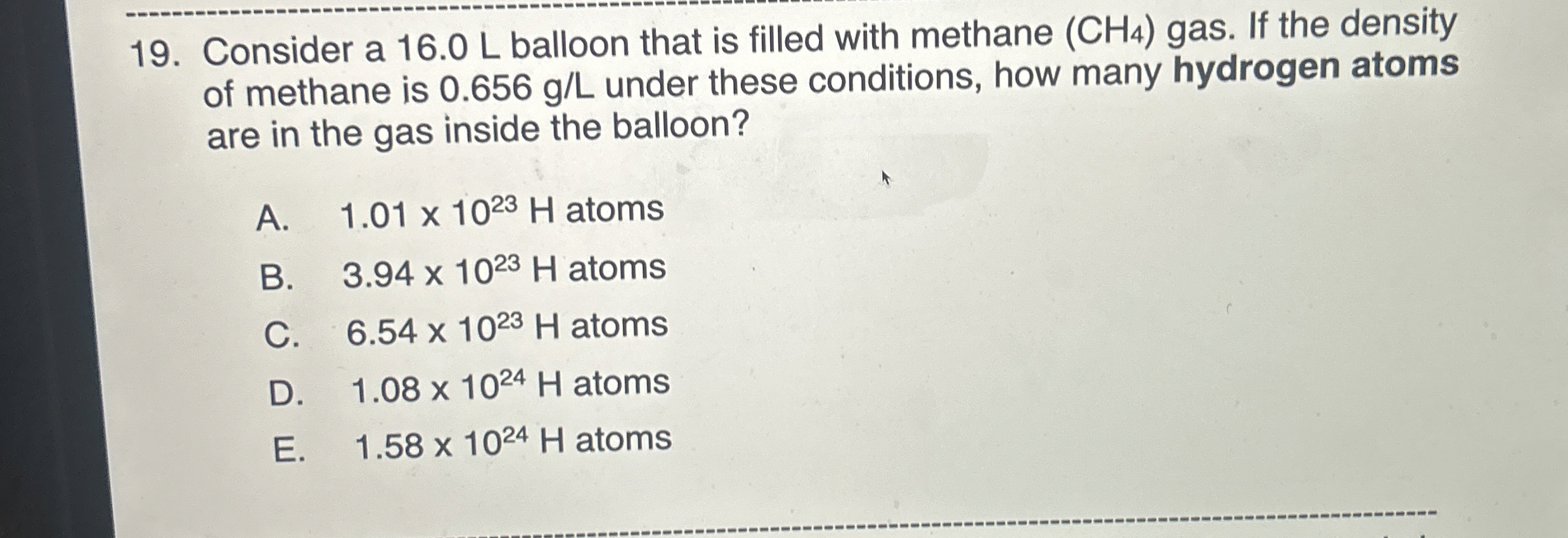 Solved Consider a 16.0 ﻿L balloon that is filled with | Chegg.com