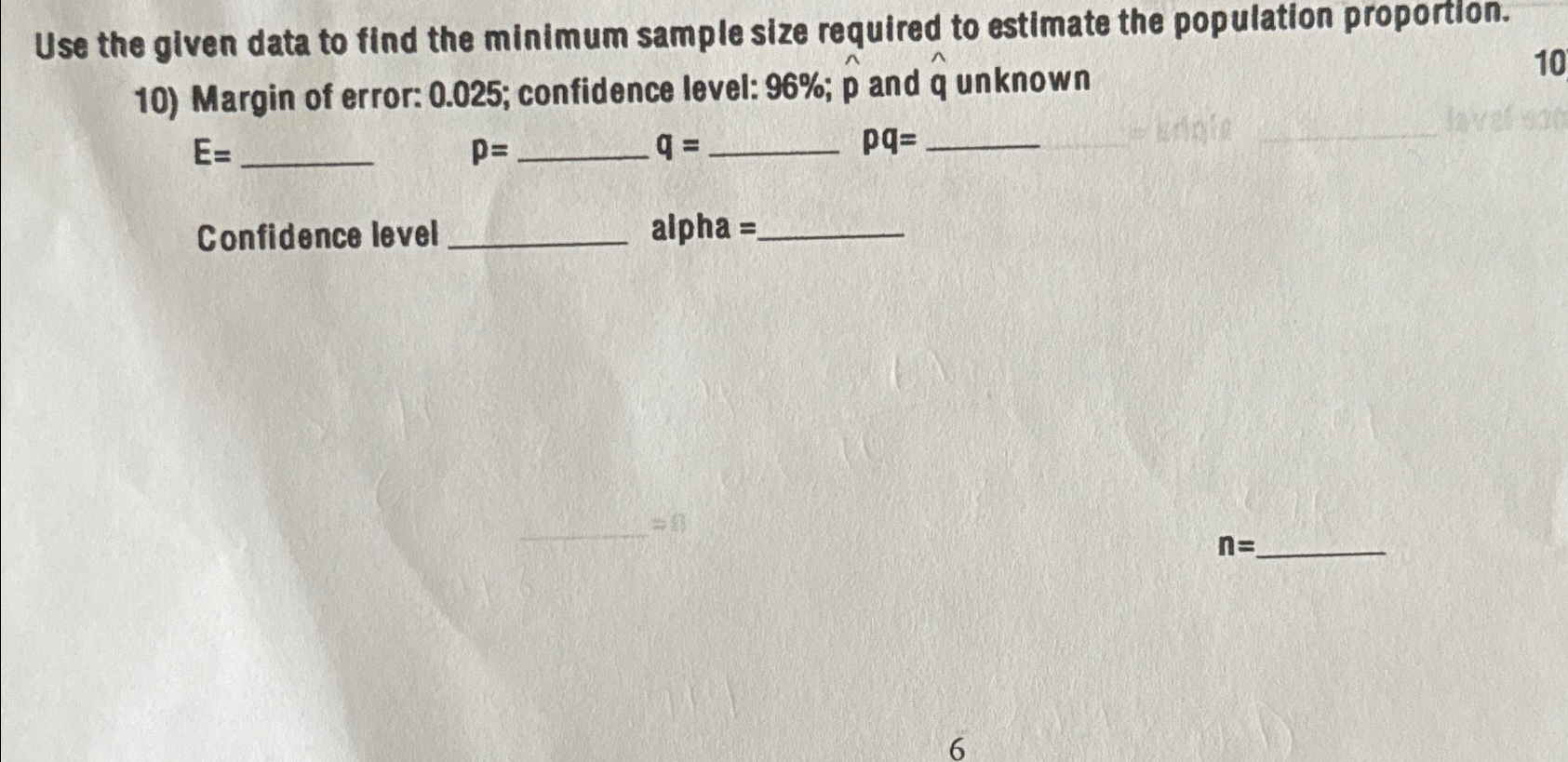 Solved Use the given data to find the minimum sample size | Chegg.com