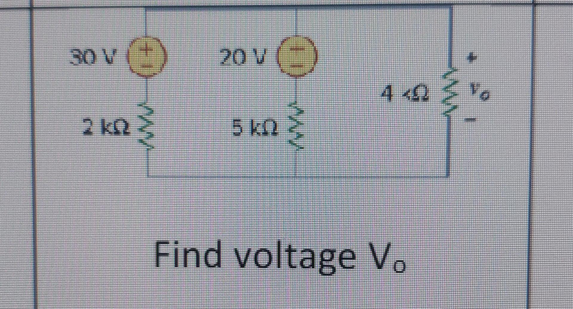 Solved Find voltage Vo using nodal analysis. | Chegg.com