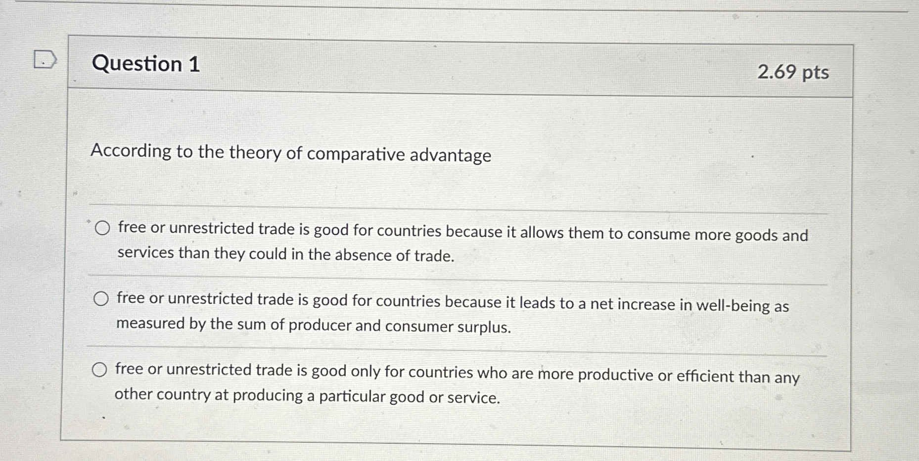 Solved Question 12.69 ﻿ptsAccording to the theory of | Chegg.com
