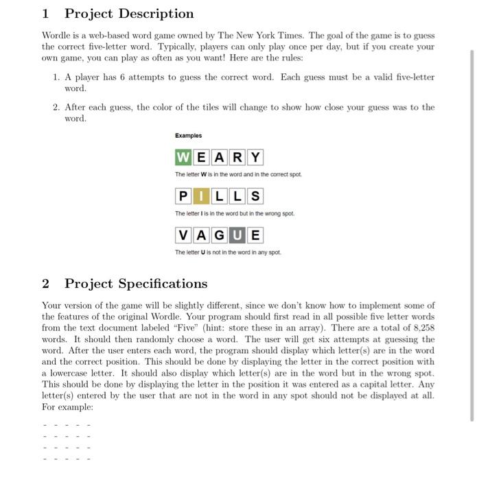Solved Need To Create A Java Program The Project Is Listed