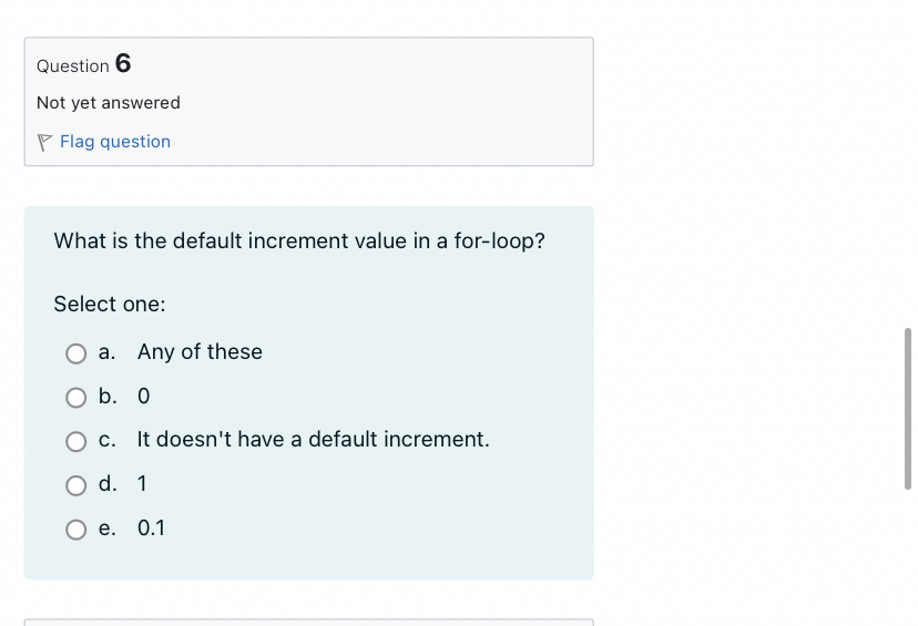 Solved Question 6Not yet answeredFlag questionWhat is the | Chegg.com