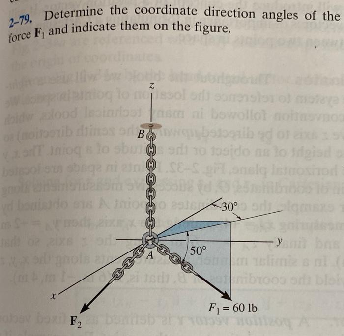 Solved 2-79. Determine the coordinate direction angles of | Chegg.com Solved 2-79. Determine the coordinate direction angles of | Chegg.com