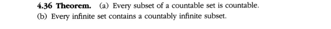 Solved Prove : 4.36 ﻿Theorem. (a) ﻿Every subset of a | Chegg.com