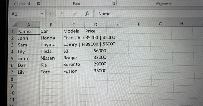 Solved the excel cheet is the input. just when you | Chegg.com