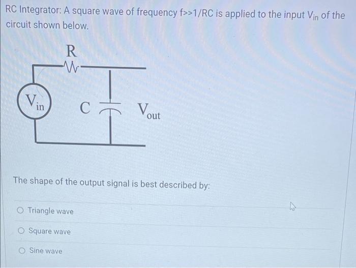 Solved RC Circuit Time Constant: An RC circuit (as shown | Chegg.com