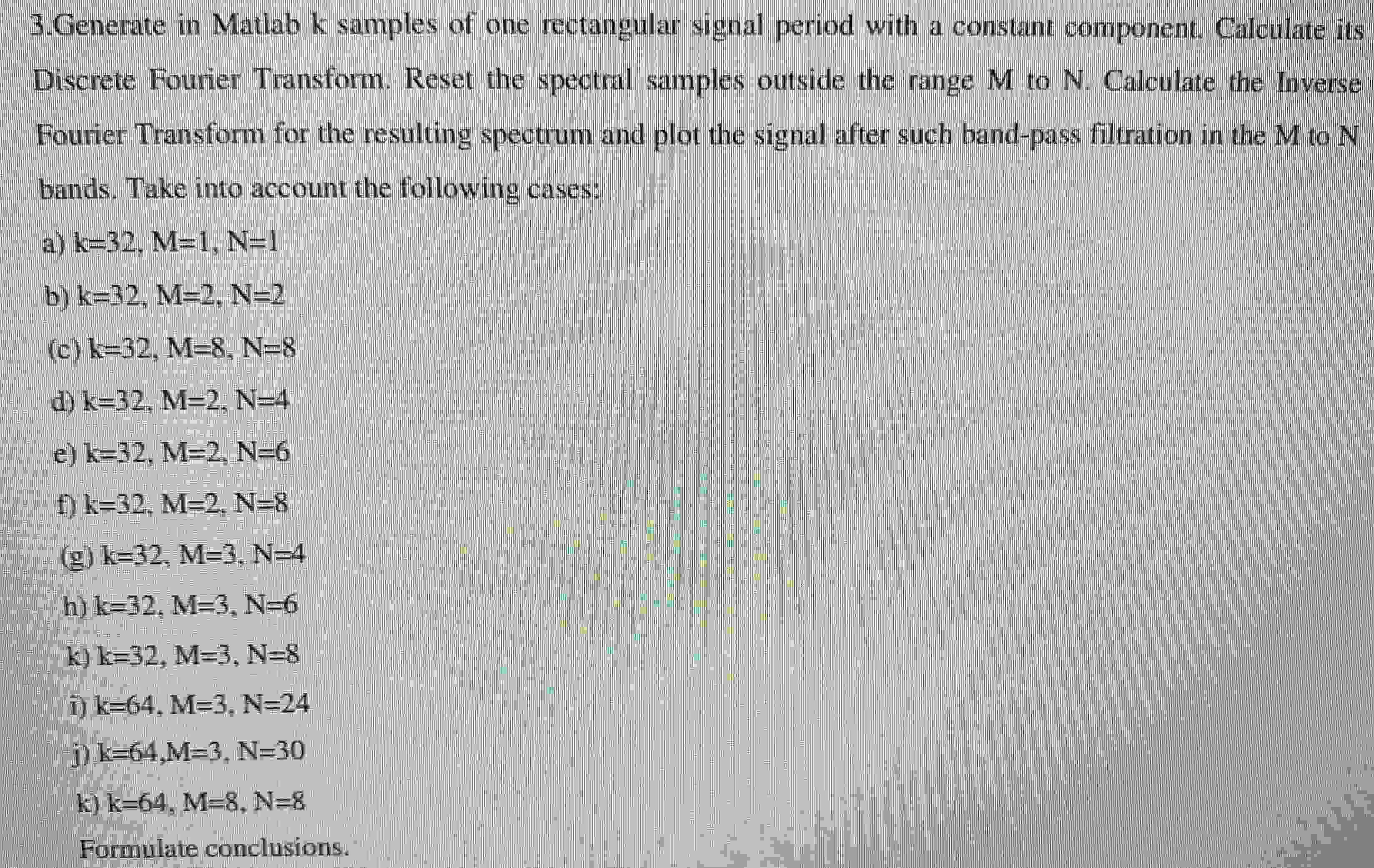 Solved 3.Generate in Matlab k ﻿samples of one rectangular | Chegg.com