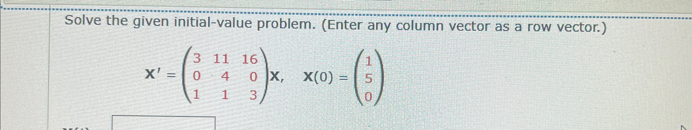 Solved Solve the given initial-value problem. (Enter any | Chegg.com