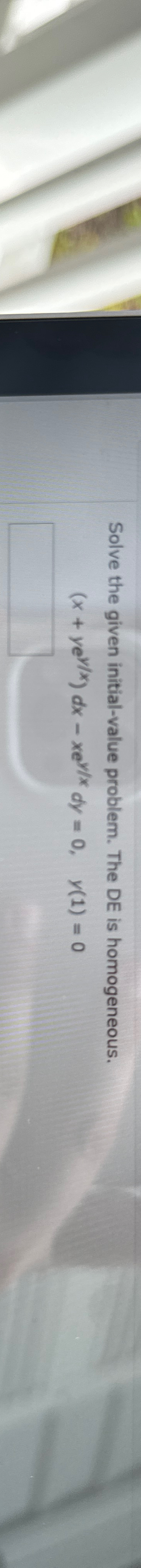 Solved Solve The Given Initial Value Problem The De Is 6953
