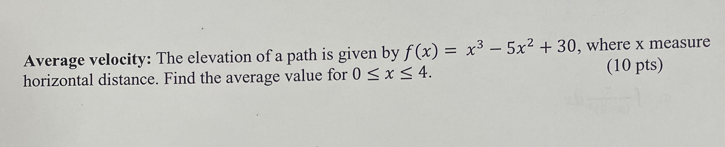Solved Average velocity: The elevation of a path is given by | Chegg.com