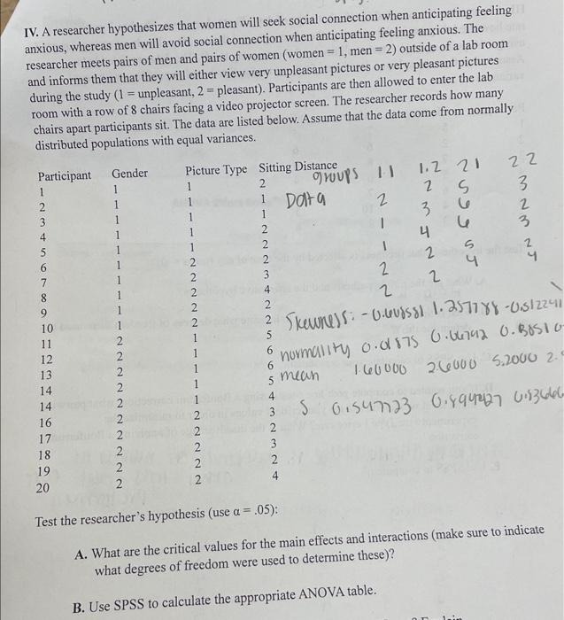 Solved im confused i would enter the data into spss, if | Chegg.com