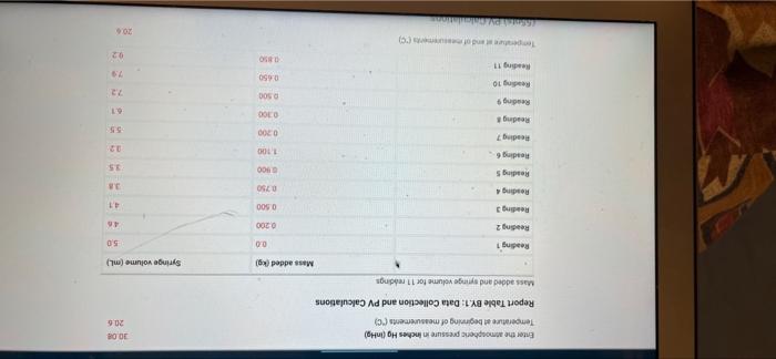 Preparing for the Experiment 30 306 the atmospheric | Chegg.com
