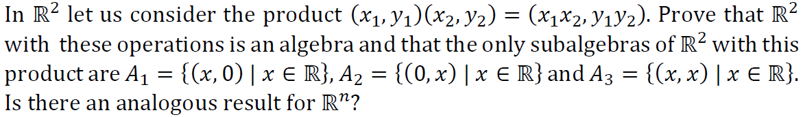 Solved In R2 ﻿let us consider the product | Chegg.com