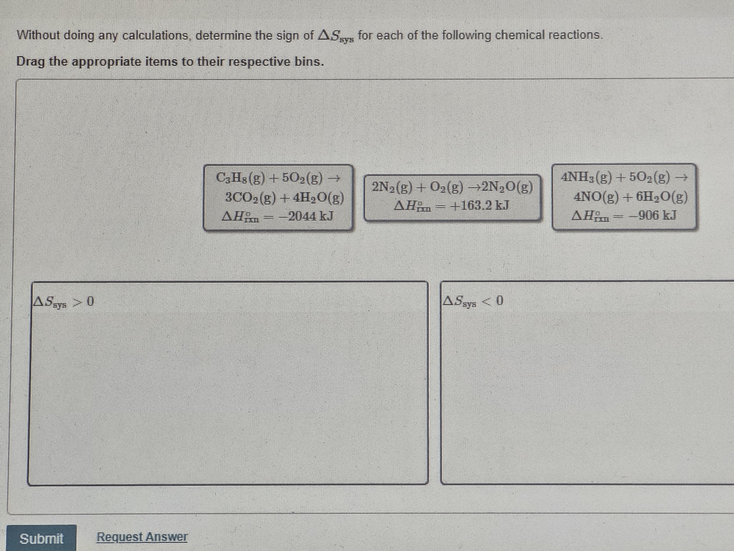 Solved Without doing any calculations, determine the sign of | Chegg.com