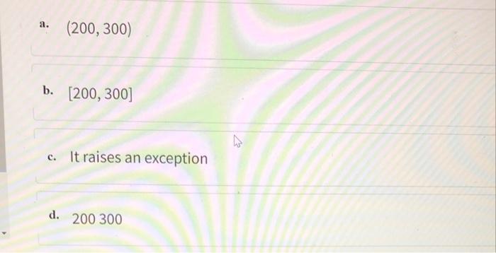 Solved Once again consider this dictionary: Python d = | Chegg.com