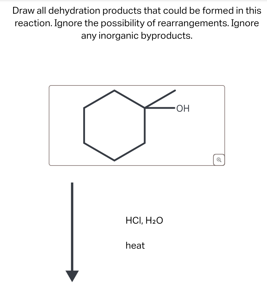 Solved Draw all dehydration products that could be formed in | Chegg.com