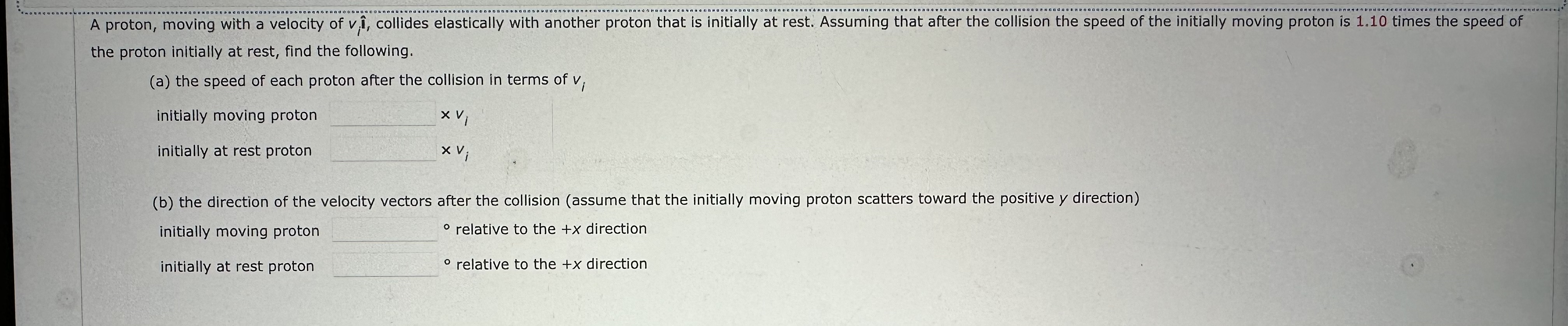 Solved the proton initially at rest, find the following.(a) | Chegg.com