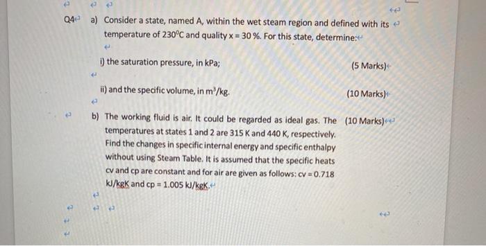 Solved re 04- a) Consider a state, named A, within the wet | Chegg.com