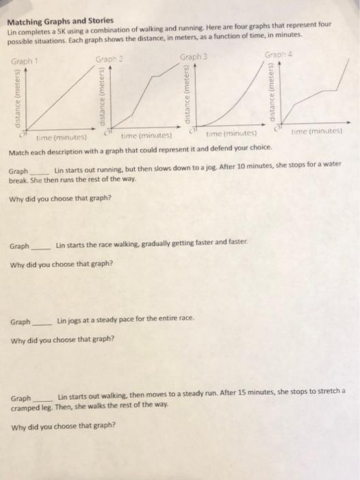 Solved Matching Graphs and Stories Lin completes a SK using | Chegg.com