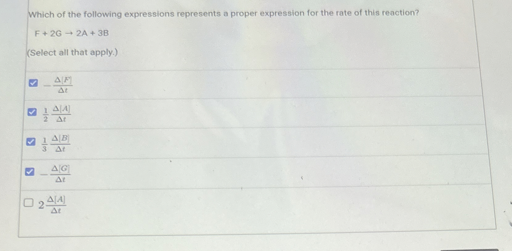 Solved Which of the following expressions represents a | Chegg.com