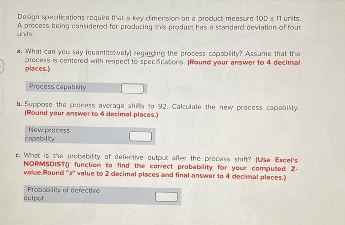 Solved Design specifications require that a key dimension on | Chegg.com