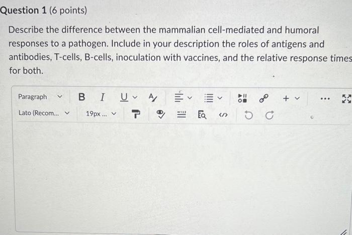 Solved Describe the difference between the mammalian | Chegg.com